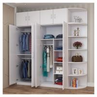 China Single Door Cloth Hanging Design DIY Designer Wardrobe For Clothes in a Modern Villa for sale