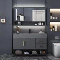 China Imported Commercial Bathroom Vanities with Solid Wood Door Material and Basin Included for sale