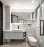 China Modern Bathroom Vanity Cabinet in Customized Color for Hotel and Apartment Bathrooms for sale