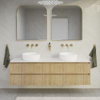 China Modern Bathroom Vanity Cabinet in Customized Color for Hotel and Apartment Bathrooms for sale