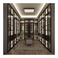 China Combination Glass Door Wooden Wardrobes for Modern Hotel Apartment in Contemporary Style for sale