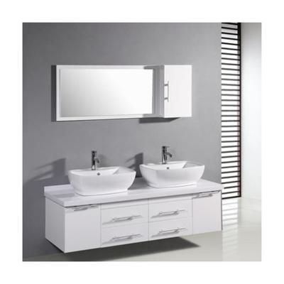 China European Style Bathroom Vanity with Handle-Free Design and Customized Color Options for sale