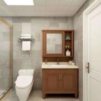 China European Style Bathroom Vanity with Handle-Free Design and Customized Color Options for sale