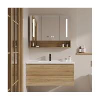 China Acrylic Door Panel Surface Treatment Hotel Bathroom Vanity Cabinet for Apartment for sale