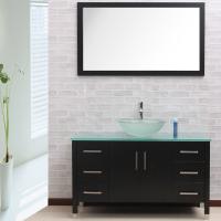 China Acrylic Door Panel Surface Treatment Hotel Bathroom Vanity Cabinet for Apartment for sale