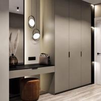 China Modern Style 3 Door Wardrobe with Mirror Dressing Table YALIG Custom Made Solid Wood for sale