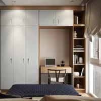 China Modern Style 3 Door Wardrobe with Mirror Dressing Table YALIG Custom Made Solid Wood for sale