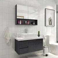 China Handle-Free Design Multifunctional Bathroom Vanity Cabinet for Bathroom 38-46 in Width for sale