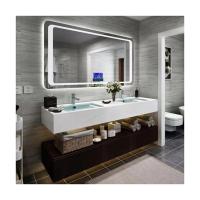 China Hotel Bathroom Vanity with Acrylic Surface Treatment and Wall Mounted Installation for sale