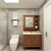 China Hotel Bathroom Vanity with Acrylic Surface Treatment and Wall Mounted Installation for sale