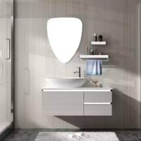 China Hotel Bathroom Vanity with Acrylic Surface Treatment and Wall Mounted Installation for sale