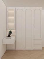 China Customized Wooden High End Functional Matte Lacquer MDF Plywood Design Wardrobe Closet for sale