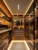 China Home Furniture Essential 2024 Glass Door Wardrobe for Bedroom and Cloakroom for sale