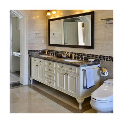 China Waterproof Bathroom Cabinet Vanity with Customized Color Artificial Quartz Stone Sink for sale