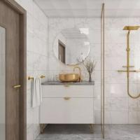 China Waterproof Bathroom Cabinet Vanity with Customized Color Artificial Quartz Stone Sink for sale
