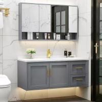China Organize Your Bathroom with Custom Wash Basin Floating Vanity Cabinet and Countertops for sale