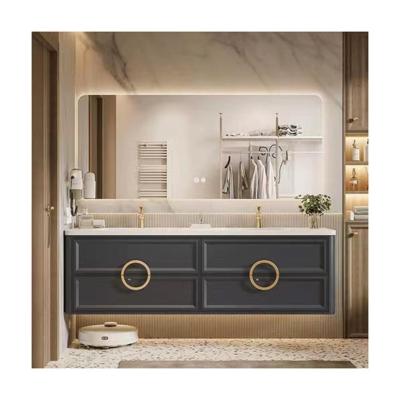 China Efficiently Organize Your Bathroom with Our Customizable Modern Floating Vanity Cabinet for sale