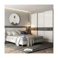 China YALIG Customized Italian Open Automatic Sliding Door Walk in Closet Wardrobe for Bedroom for sale
