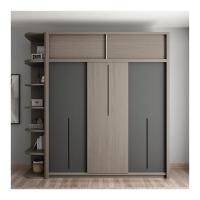 China YALIG Customized Italian Open Automatic Sliding Door Walk in Closet Wardrobe for Bedroom for sale