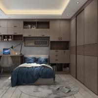 China YALIG Customized Italian Open Automatic Sliding Door Walk in Closet Wardrobe for Bedroom for sale