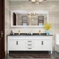 China Upgrade Your Bathroom with YALIG Custom Gold Double Sink Vanity Combo and Wall Mount for sale