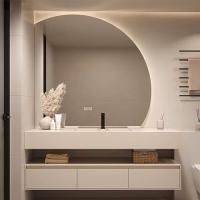 China Solid Wood Bathroom Wall Cabinet with Low MOQ and Countertop Included from Top Seller for sale