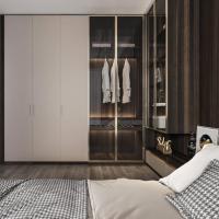 China YALIG Hotel Furniture Modern Wooden Sliding Door Wardrobe for Built-in Closet System for sale