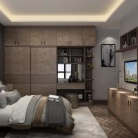 China Customizable Modern Style Bedroom Set with 2 Door Wardrobe Almari Furniture by YALIG for sale