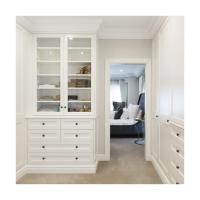 China YALIG Transparency Door and White Sunmica Designs for Wooden Wardrobe in Bedroom Sets for sale