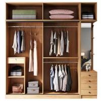 China DIY Glass Mirror Wooden Bedroom Wardrobe in Modern Style for Bedroom Requirements for sale