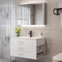 China Convenient Wall Mounted Bathroom Furniture Set with Wash Basin and Shower Room Design for sale