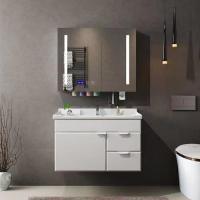 China Convenient Wall Mounted Bathroom Furniture Set with Wash Basin and Shower Room Design for sale