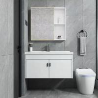 China Convenient Wall Mounted Bathroom Furniture Set with Wash Basin and Shower Room Design for sale