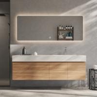 China YALIG 's Genuine Imported Oak Bathroom Cabinet Modern Design Style and 38-46 in Width for sale