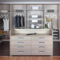 China Modern Wooden Bedroom Walk in Wardrobe with Custom Design and Mail Packing for sale