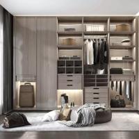 China Organize Your Bedroom in Style with a Contemporary Wooden Walk-in Closet Wardrobe for sale
