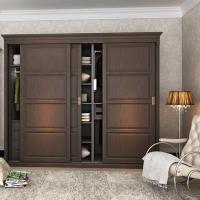 China Customized Bedroom Furniture Wooden Wardrobe with Two and Three Door Designs by YALIG for sale