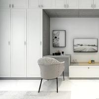 China Customized Bedroom Furniture Wooden Wardrobe with Two and Three Door Designs by YALIG for sale