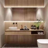 China Wall Mounted Hotel Bathroom Vanity YALIG Modern Cabinet with Included Countertop for sale