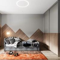 China Customized Bedroom Furniture Wooden Wardrobe with Two and Three Door Designs by YALIG for sale