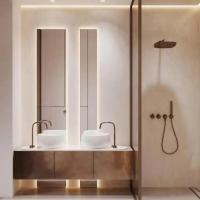 China Wall Mounted Hotel Bathroom Vanity YALIG Modern Cabinet with Included Countertop for sale