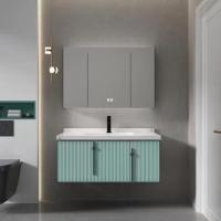 China Wall Mounted Hotel Bathroom Vanity YALIG Modern Cabinet with Included Countertop for sale