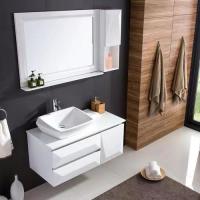 China YALIG Australia's PVC Cabinet Bathroom Vanity for Apartments Acrylic Surface Treatment for sale