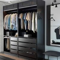 China Modern Style Wooden Furniture YALIG Solid Wood Wardrobe Cabinets for Your Living Space for sale