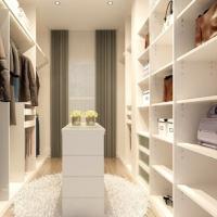 China Villa Bedroom Furniture Design MDF Melamine White Wooden Wardrobe with Stylish Design for sale