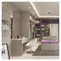 China YALIG 2024 European Style Matte Lacquer Walk-in Closet and 2D / 3D for Home Furniture for sale