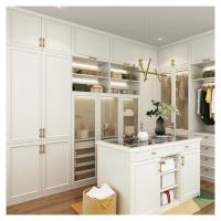 China YALIG 2024 European Style Matte Lacquer Walk-in Closet and 2D / 3D for Home Furniture for sale