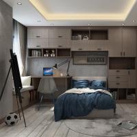 China Storage Solution YALIG Modern Style Sliding Swing Door Closet Wardrobe with Book Shelf for sale