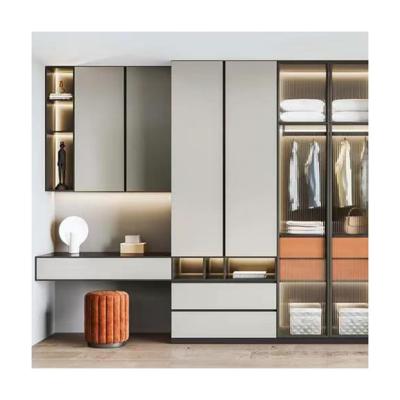 China Modern Design Wooden Wardrobe for MDF Material Bedroom Furniture Storage for sale