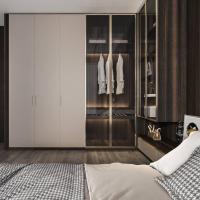 China Home Furniture YALIG Modern Custom Wooden Bedroom Wardrobe Cabinet with Mail Packing N for sale